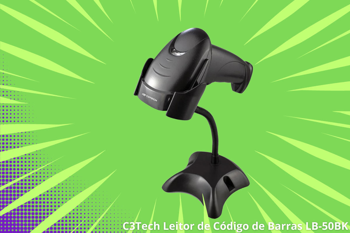 Leitor de Código de Barras C3Tech LB-50BK: O Aliado Essencial para Sua ...